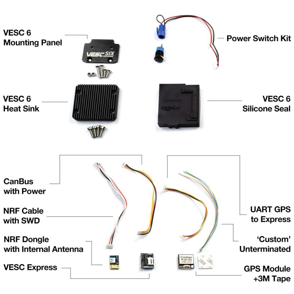 VESC 6 Accessory Kit - Custom - Trampa - The world leading brand of Electric Mountainboards
